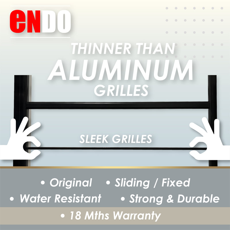 Sleek Grilles™ Singapore | Window Grilles | $299/Window | Endo